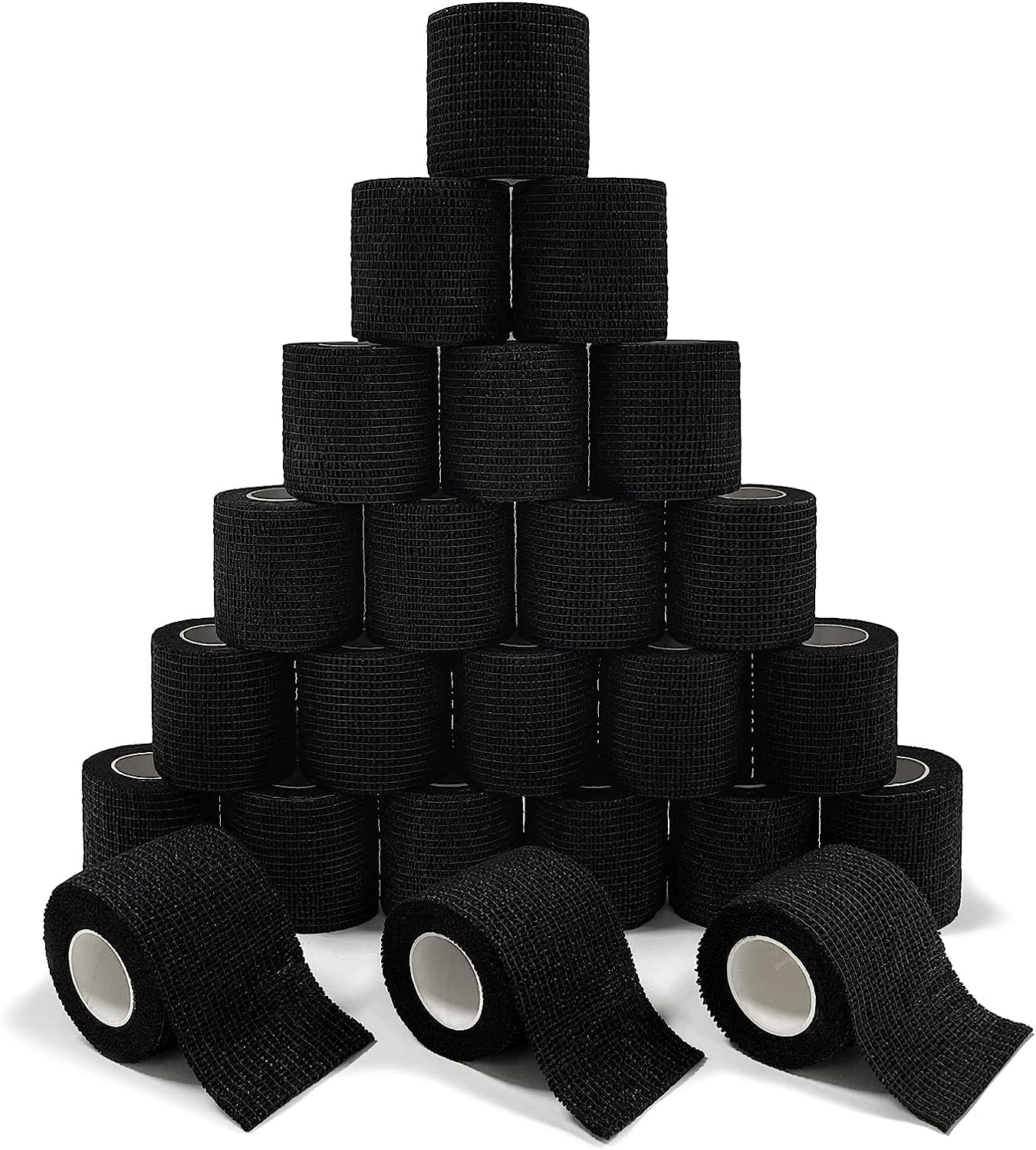 [24Pack 2"x5 Yards]Self Adhesive Bandages Sports Wrap, Athletic Elastic ...