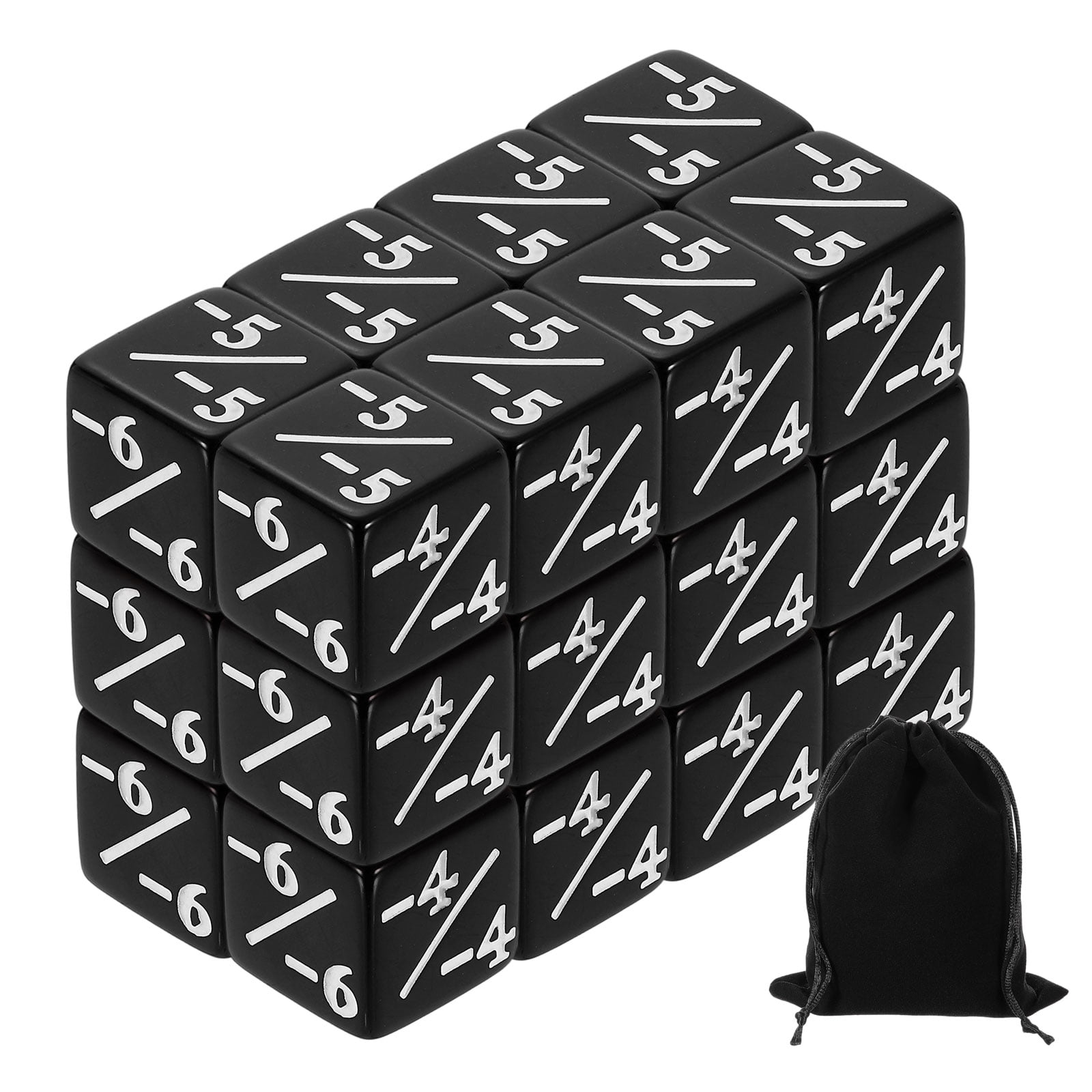 24Pack Magic Dice Counters, Acrylic D6 Life Counter Token Dice Set ...