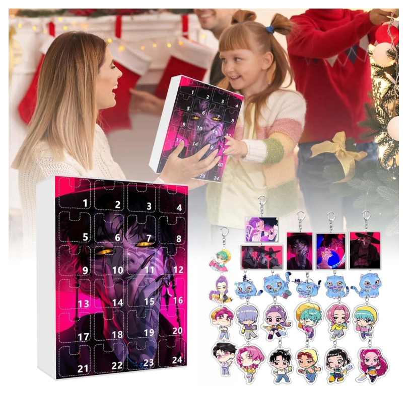 24Pc Christmas Kpop Demon Hunters Countdown Calendar 2025 Christmas ...