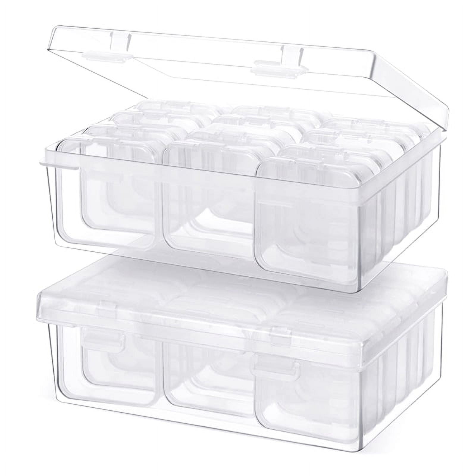 Unbranded Clear Plastic Bead Organizer, 24 Small Storage Containers, 2 ...