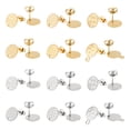 24Pcs 12 Style Ion Plating(IP) 304 Stainless Steel Stud Earring ...