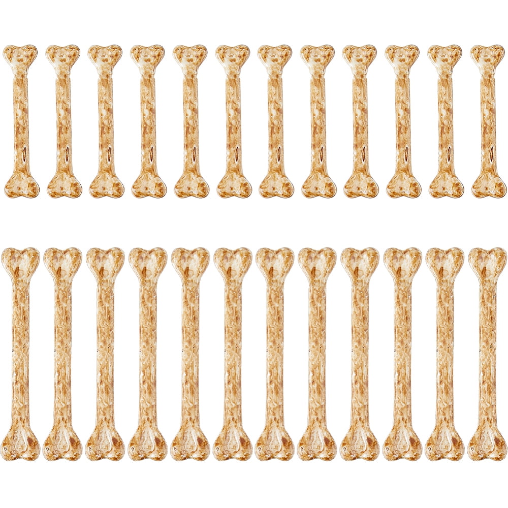 24Pcs 2 Sizes Bone Charm Resin Charm Peru Artificial Bone Pendants Mini ...