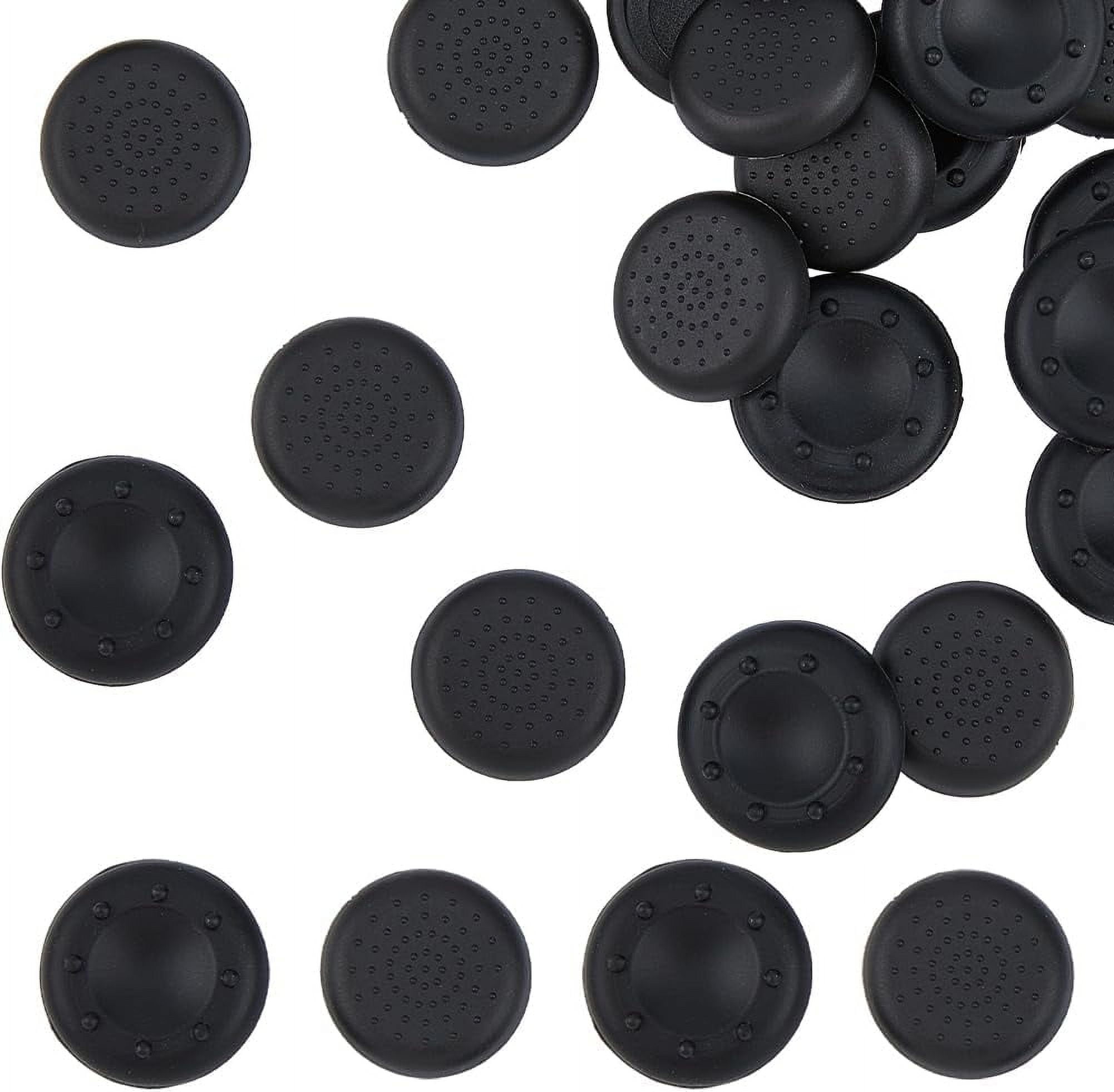 24Pcs 2 Styles Black Thumb Grip Caps Silicone Thumb Grips Anti-Slip ...
