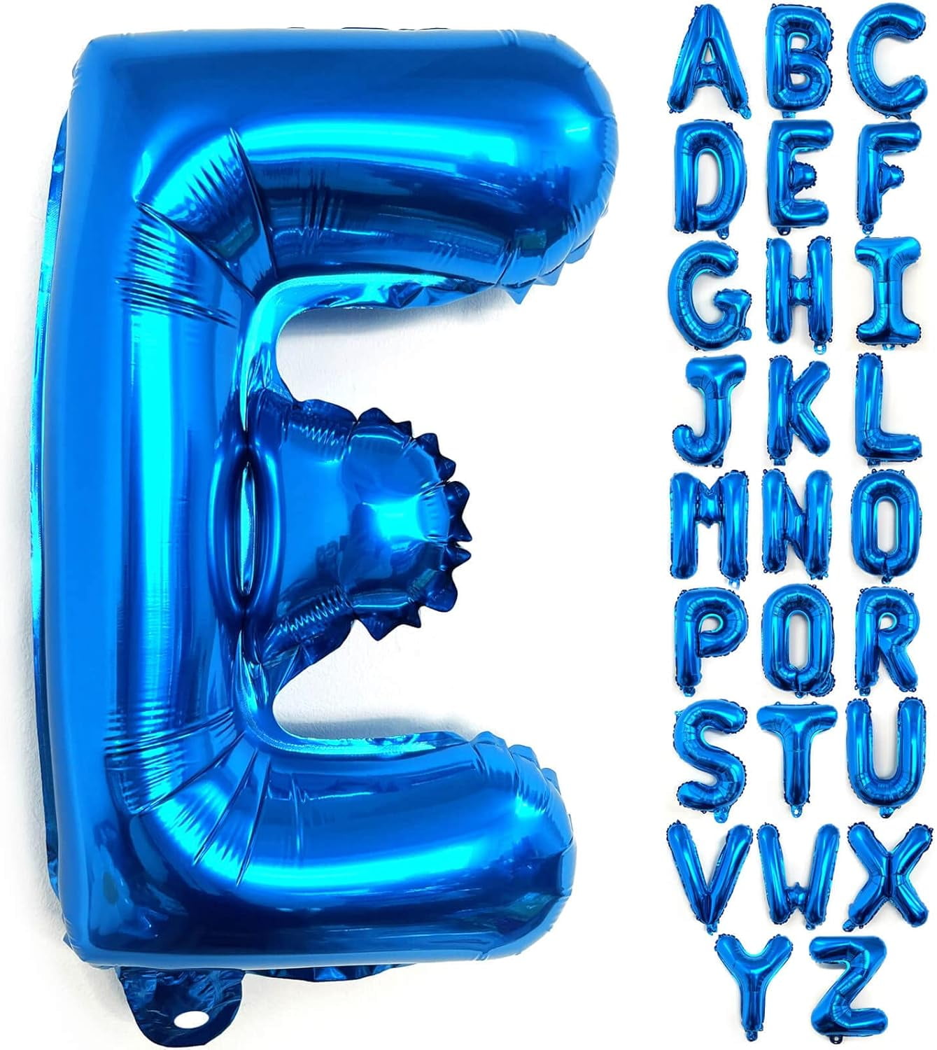 40 Inch Large Blue Letter E Balloons Big Size Jumbo Mylar Foil Helium ...