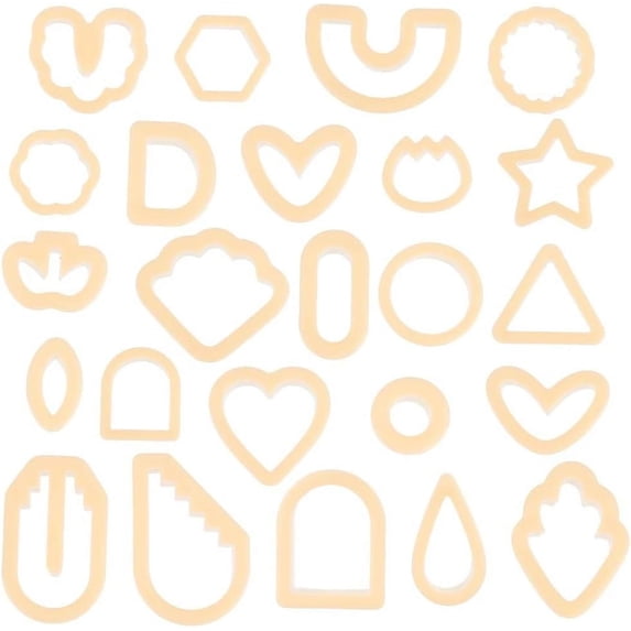 24Pcs 24 Styles Polymer Cutter Sets Clay Earring Cutters Earrings ...