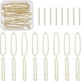 24Pcs 3 Style Alloy Big Pendants Mixed Shapes Light Gold 8pcs/style for ...