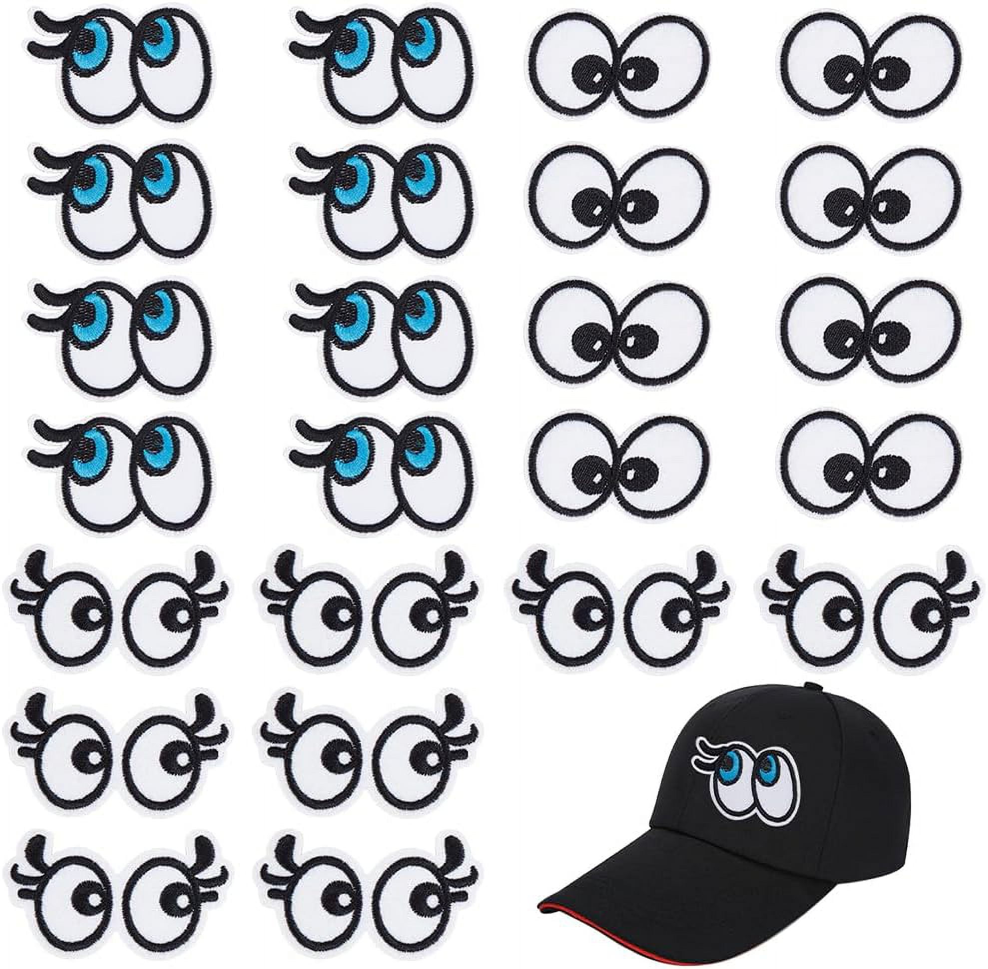 24Pcs 3 Style Cartoon Style Eye Patches Embroidered Patch Embroidered ...