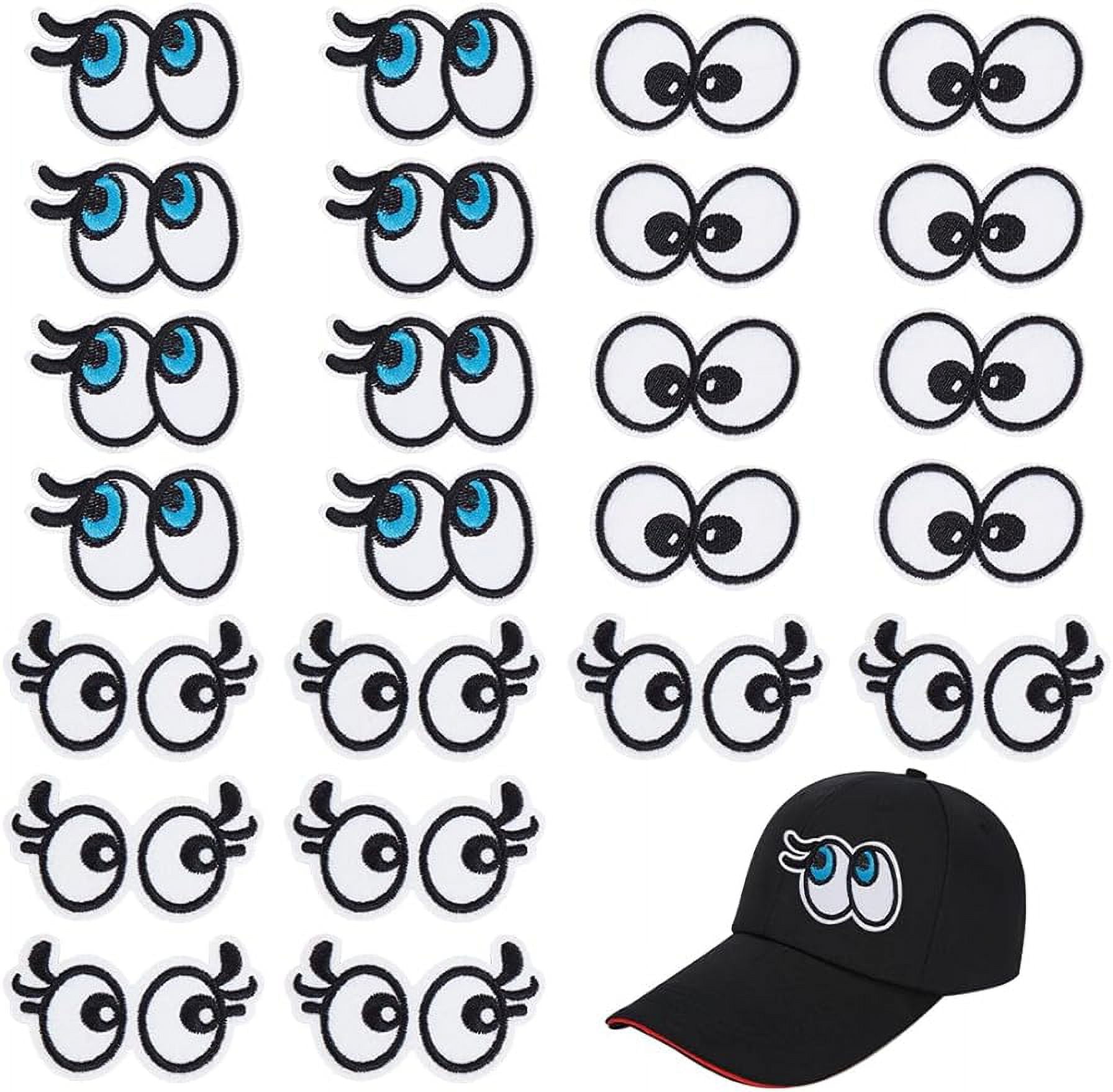 24Pcs 3 Style Cartoon Style Eye Patches Embroidered Patch Embroidered ...