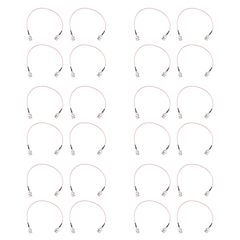 24Pcs 3G HD SDI Cable BNC Cable 30cm 75 Ohm for Cameras Video Equipment ...