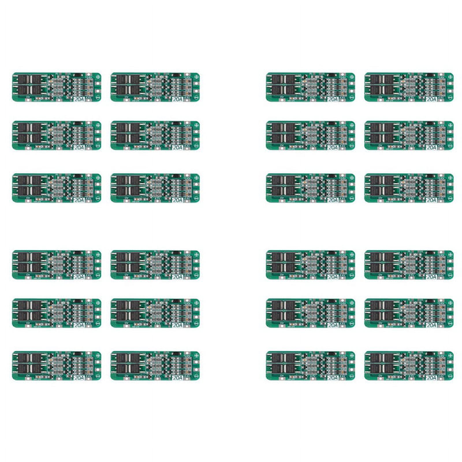 24Pcs 3S 20A 18650 - Lithium Battery Charger Module Protection Board PCB 11.1V 12V 12.6V Module ...