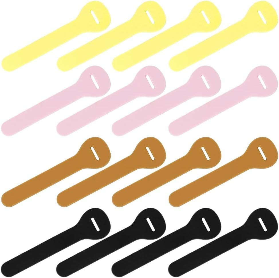 24Pcs 4 Colors Plastic Zipper Pull Tabs Grip Extender Zipper Fixer ...