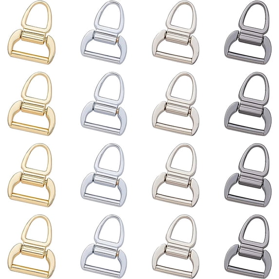 24Pcs 4 Colors Zinc Alloy Zipper Slider for Garment Accessories Gourd ...