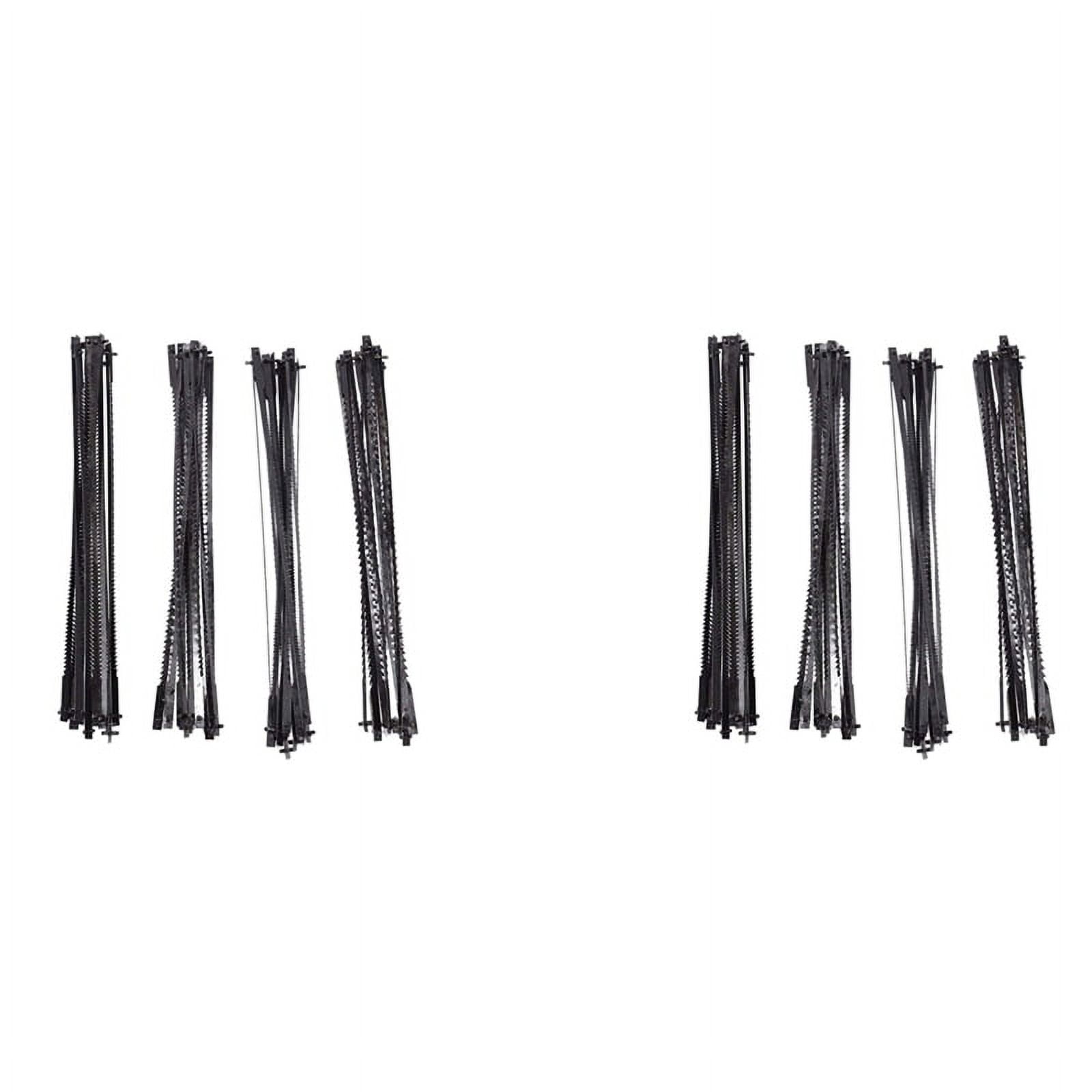 24Pcs 5 Inch Pinned Scroll Saw Blades TPI 10/15/18/24 Tools Accessories ...