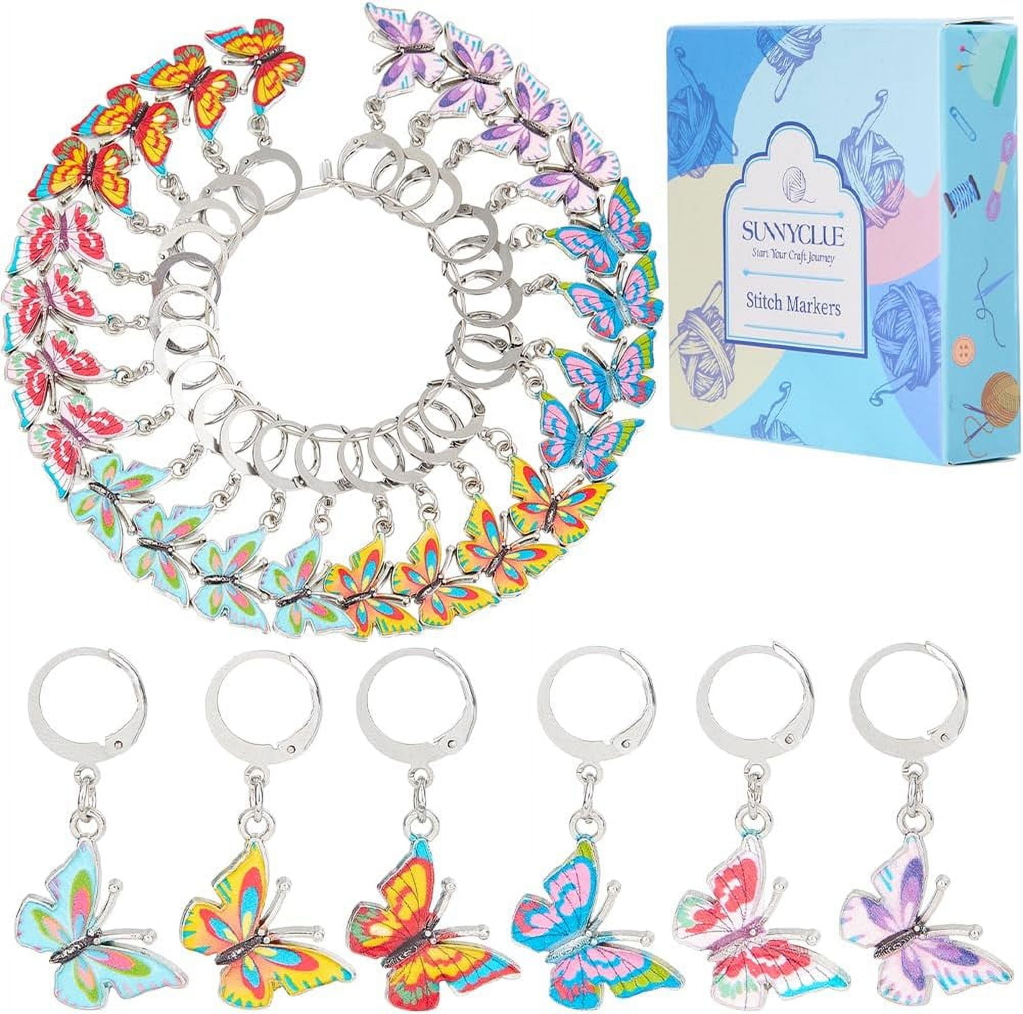 24Pcs 6 Colors Alloy Enamel Pendant Decorations with 304 Stainless ...