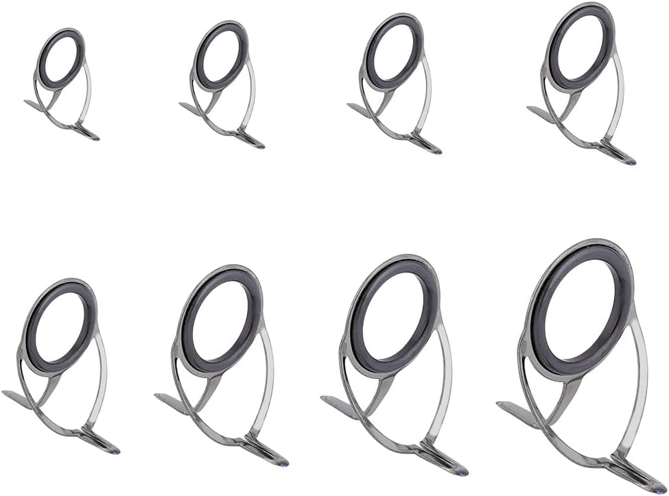 24Pcs 8 Styles Single Leg Fishing Rod Guides Replacement Fishing Rod ...