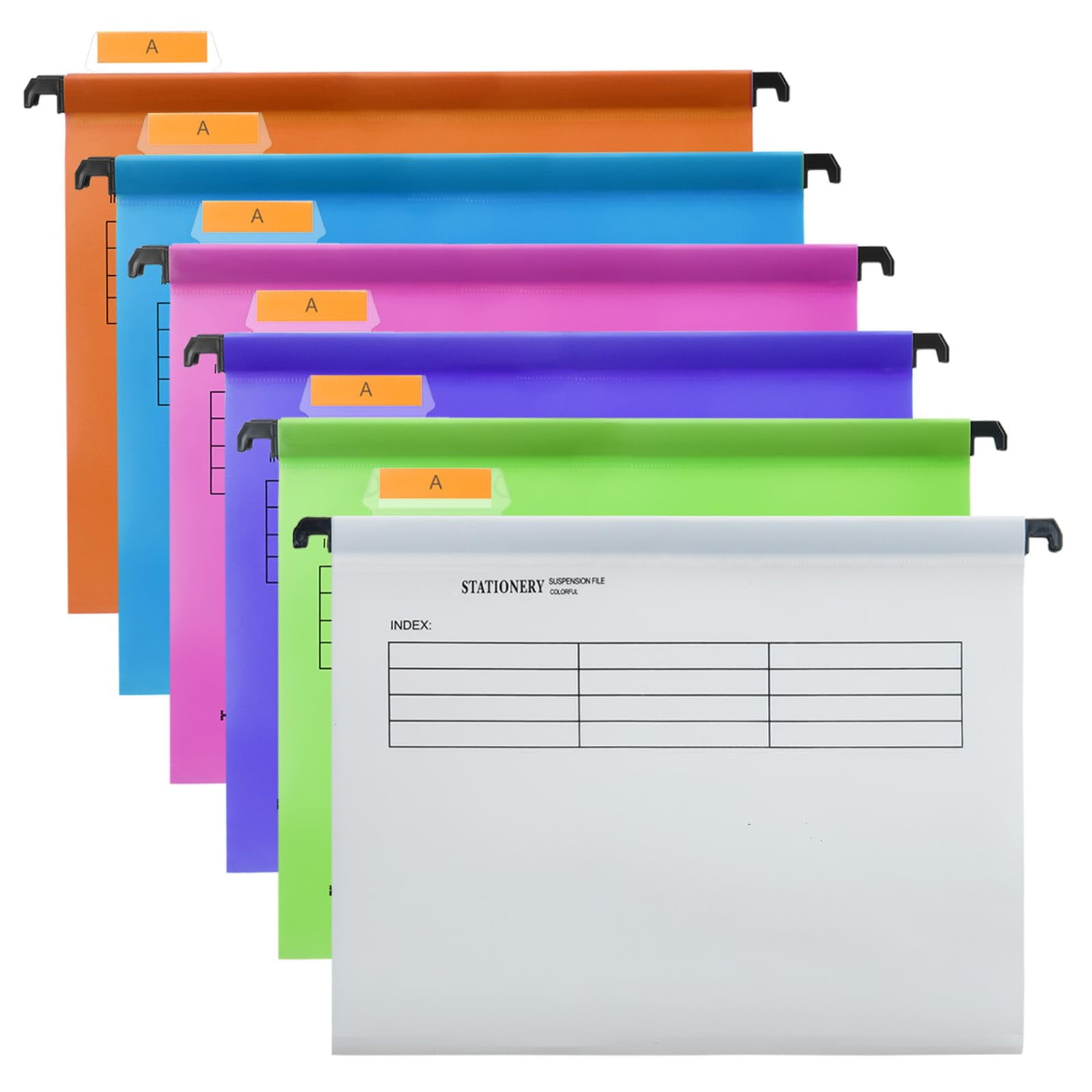 24Pcs A4 Suspension Files [Pack 24], PP Material Filing Cabinet with ...