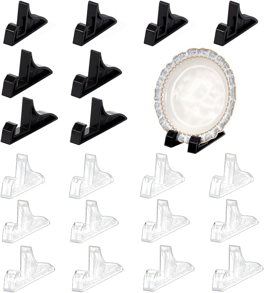 24Pcs Acrylic Easel Stands 3 Sizes Photo Frame Display Stands Plate ...