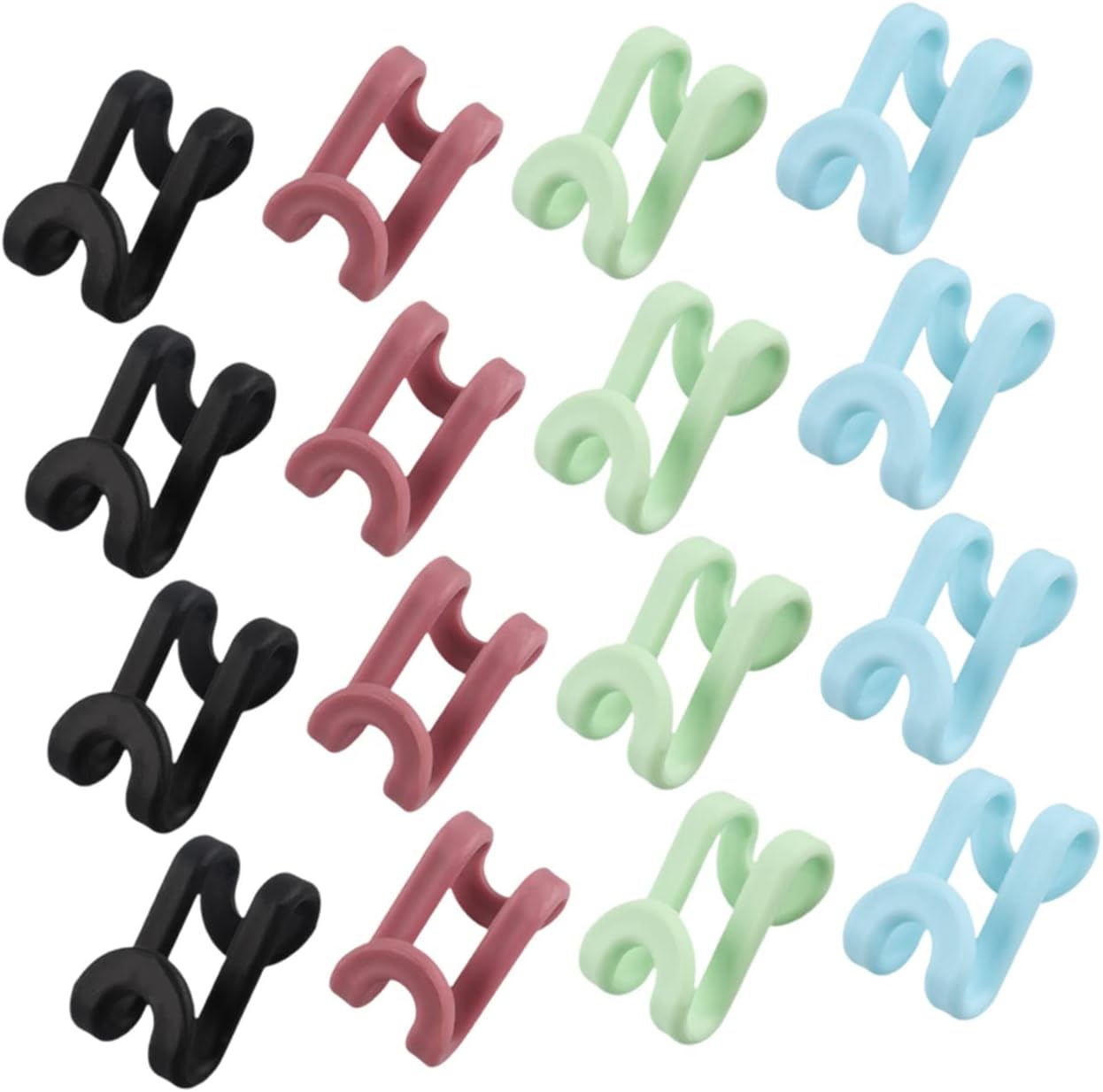 24Pcs Adhesive Wall Hooks Mini Hooks Cascading Clothes Hook Hanger ...