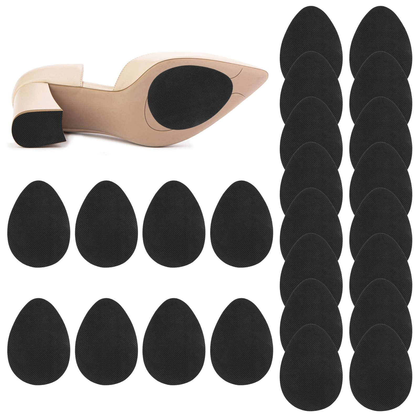 24Pcs Anti Slip Shoe Grips on Bottom of Shoes, Self Adhesive Non Slip ...