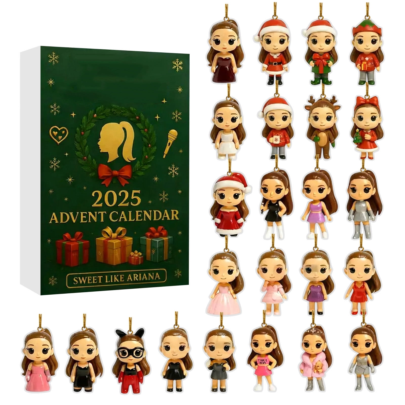 24Pcs Ariana Grande Christmas Advent Calendars 2025, 2D Flat Acrylic ...