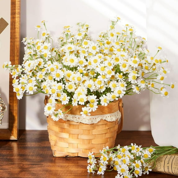 24Pcs Artificial Daisy Flowers Small Daisy Flowers Bouquet ...
