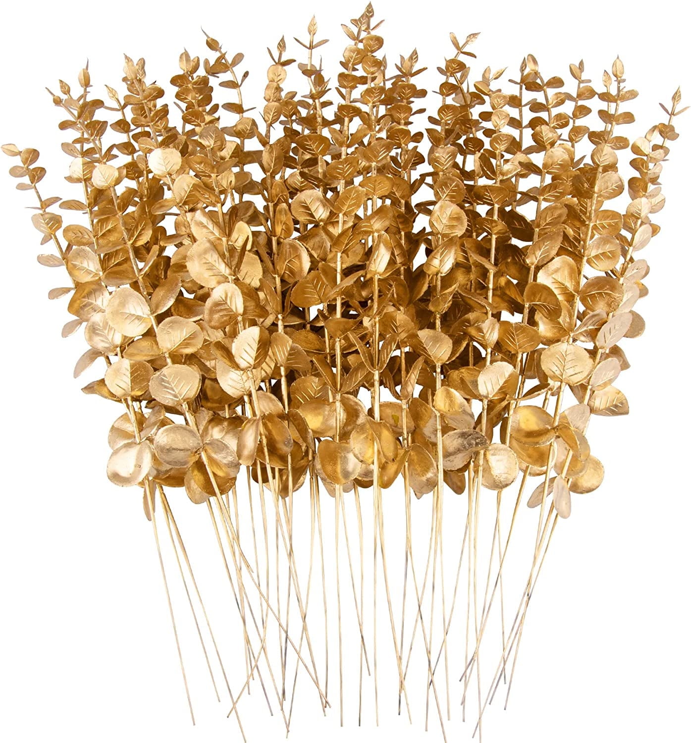 24Pcs Artificial Eucalyptus Leaves Stems Faux Greenery Flower Branches ...