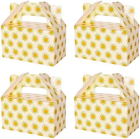24Pcs Boho Sun Party Favor Treat Boxes Watercolor Sun Patterns Candy ...