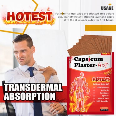 Salonpas 60 Pain Relieving Patches, Targeted and Long-Lasting 12-Hour ...