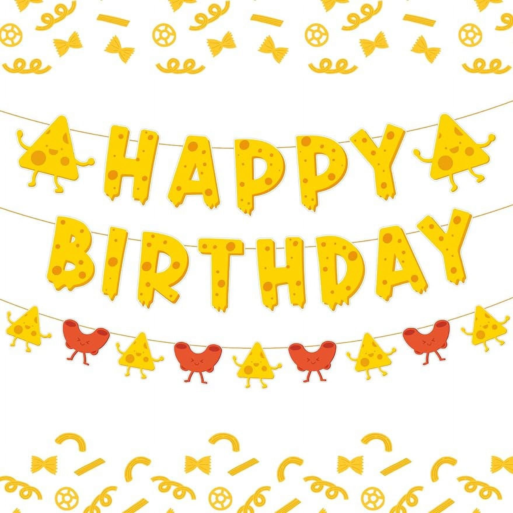 24Pcs Cheese Themed Birthday Party Decorations Sweet Cheesy Happy ...