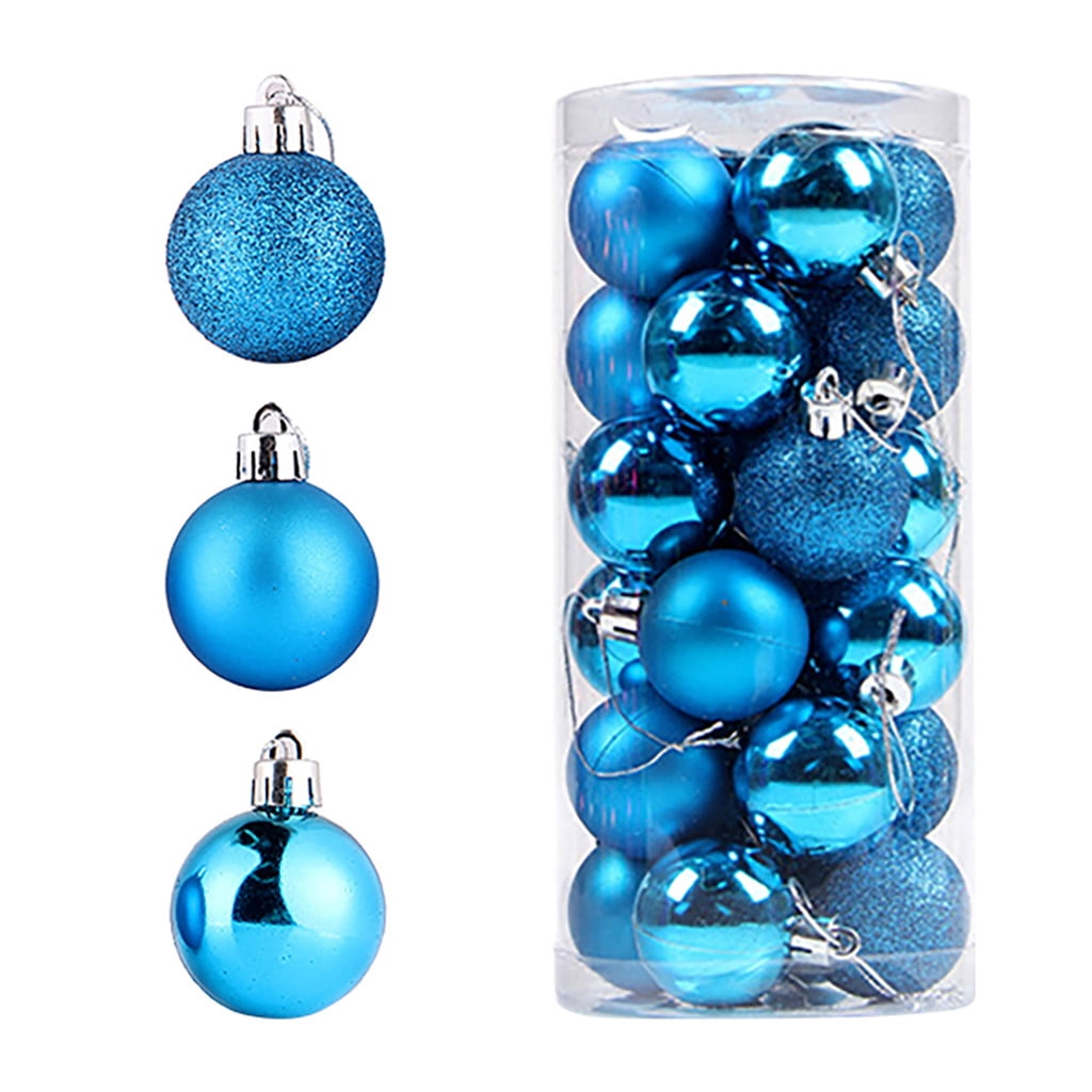 24Pcs Christmas Balls Party Xmas Tree Decorations Hanging Ornament ...