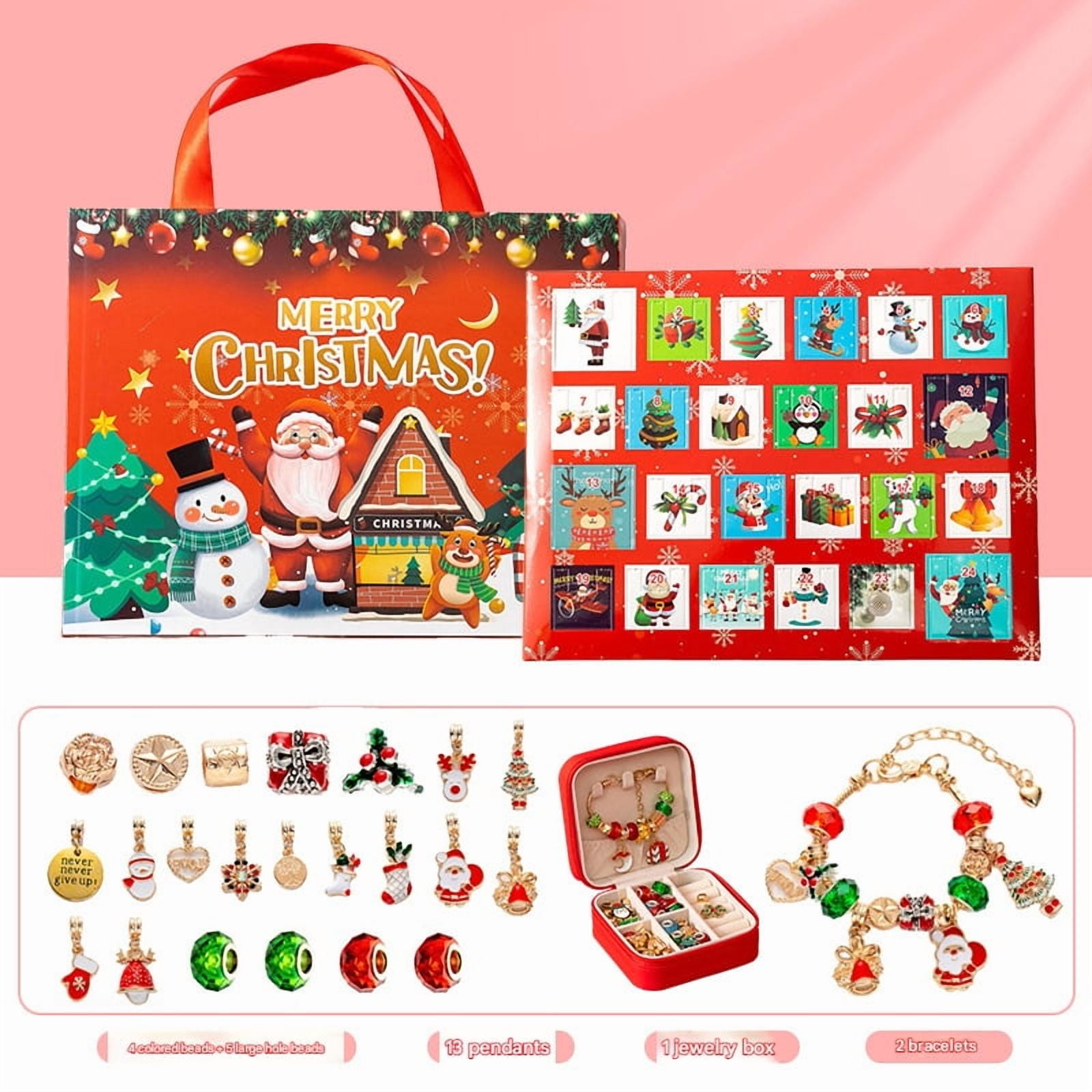 24Pcs Christmas Jewelry Advent Calendars, Creative Bracelets Blind ...