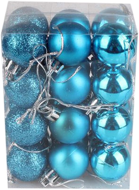 24Pcs Christmas Tree Ornaments, Mini Christmas Balls Clearance Small ...