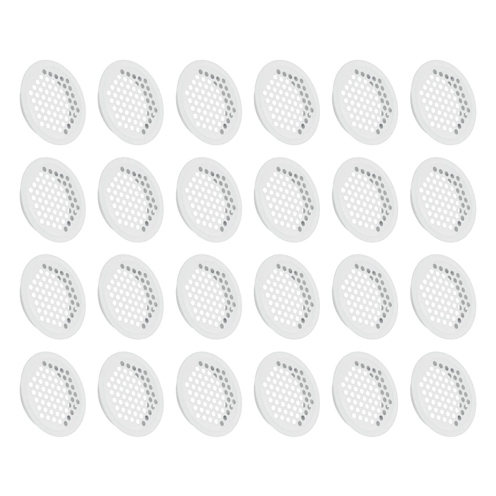 24Pcs Circular Air Vents Cover Flat Soffit Vent 50mm/2" Stainless Steel ...