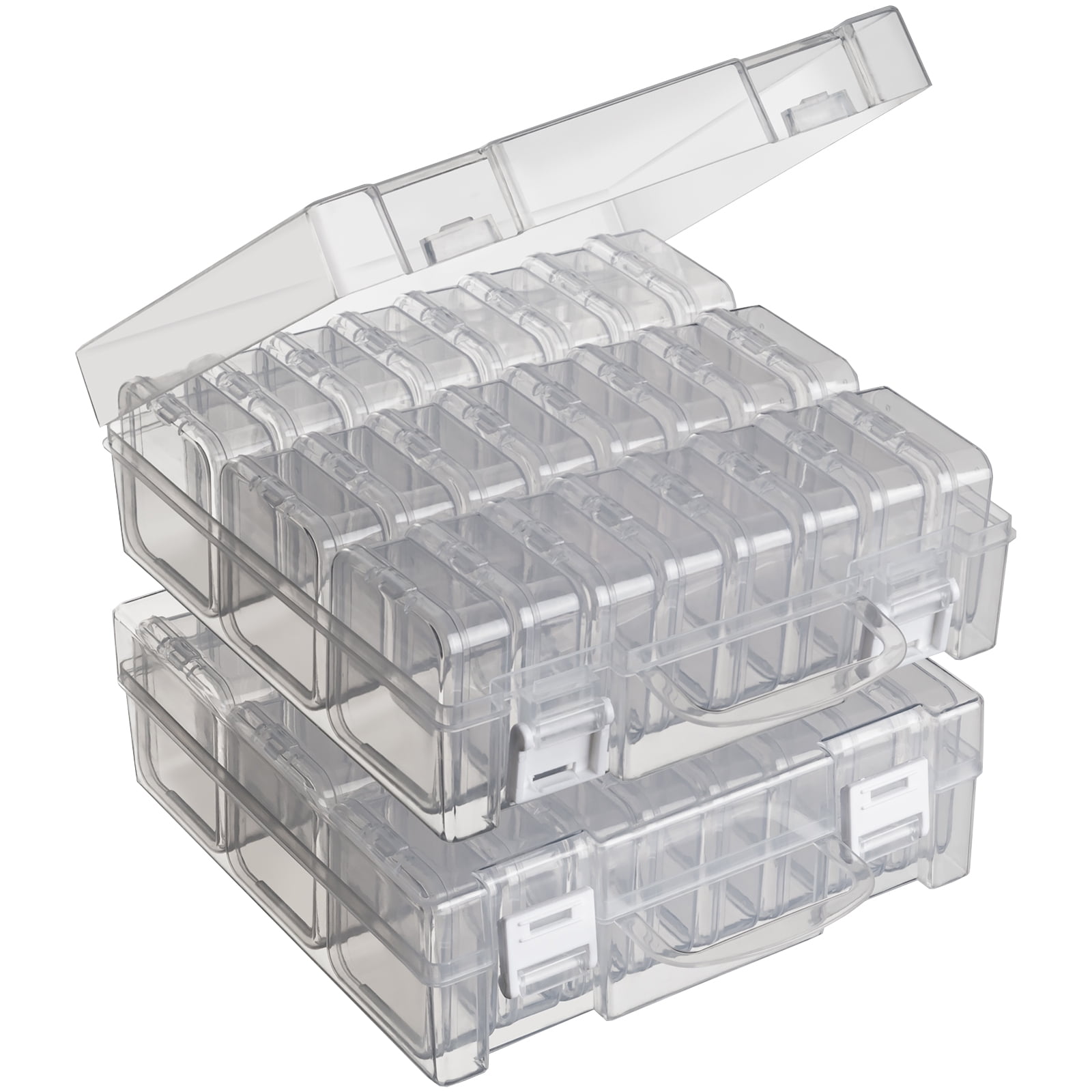 24Pcs Clear Plastic Organizers Box for Organizing Screw, Small Parts ...