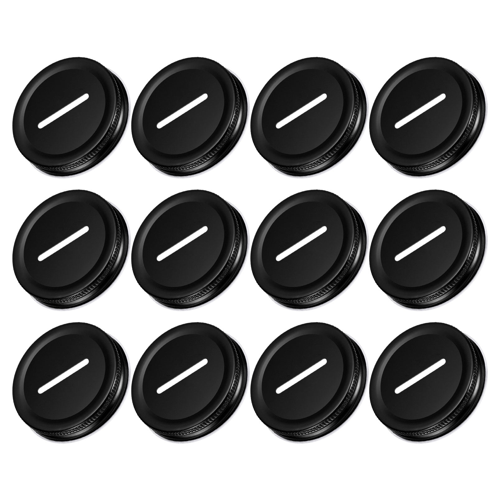 24Pcs Coin Slot Bank Lid for Mason Jar, Tin Plate Caps Inserts, 70mm ...
