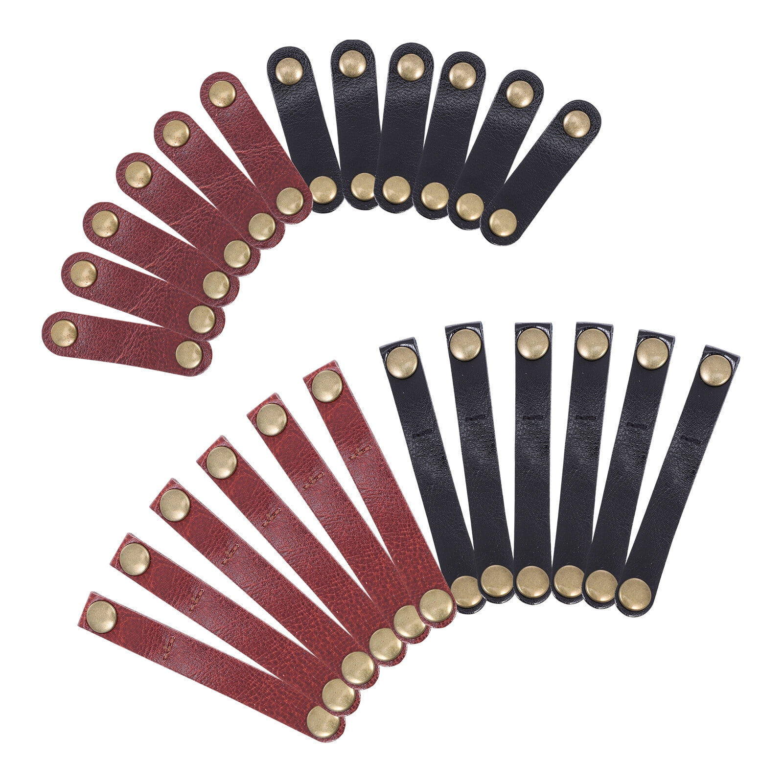 24Pcs Cow Leather Cable Winders for Multipurpose Headphone Cable ...