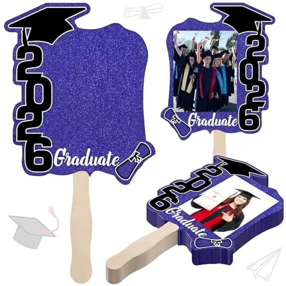 Graduation Face Fans for Party Fun