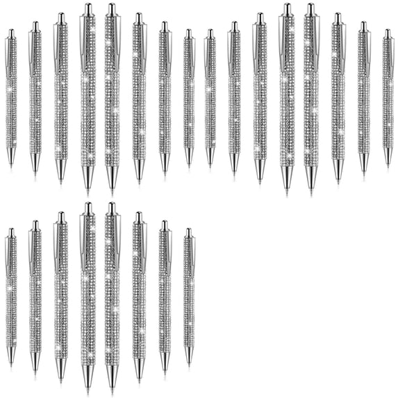24Pcs Cute Pen Bling Pens Christmas Rhinestones Gift Metal Ballpoint ...