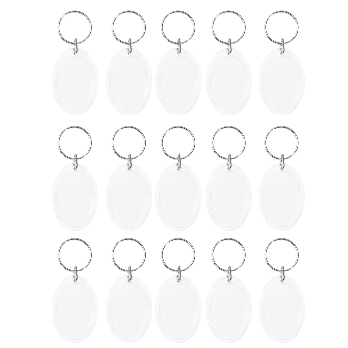 HOMEMAXS 24Pcs DIY Photo Frame Keychain Acrylic Photo Frame Key Chain ...