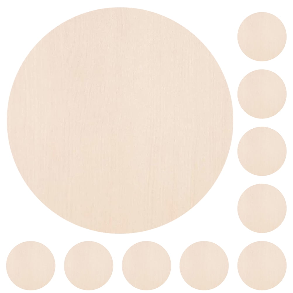 24Pcs DIY Wooden Slices Round Shape Wooden Slice DIY Blank Wood Slices ...