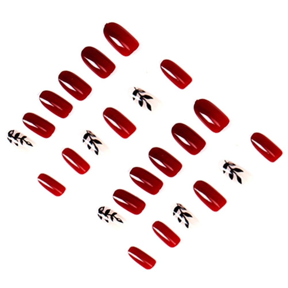 24pcs Detachable Full Cover False Nail Tips Artificial Hands Manicure