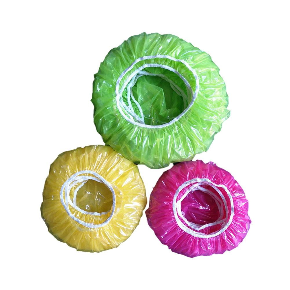 24Pcs Disposable Plastic Bowl Covers Reusable Elastic Seal Lids Dust ...