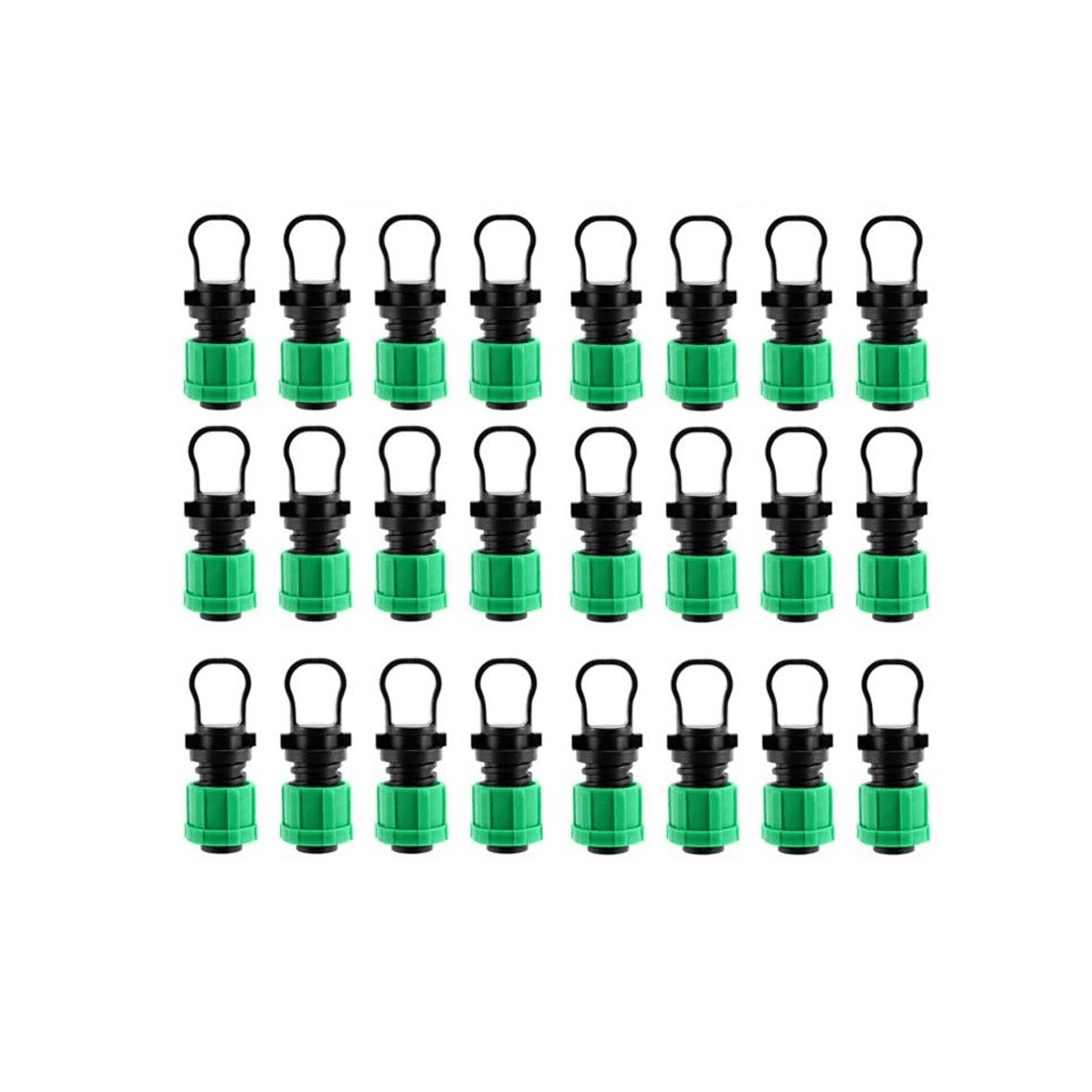 24Pcs Drip Irrigation Tubing End Cap Plug 1/2 Inch Universal End Cap ...