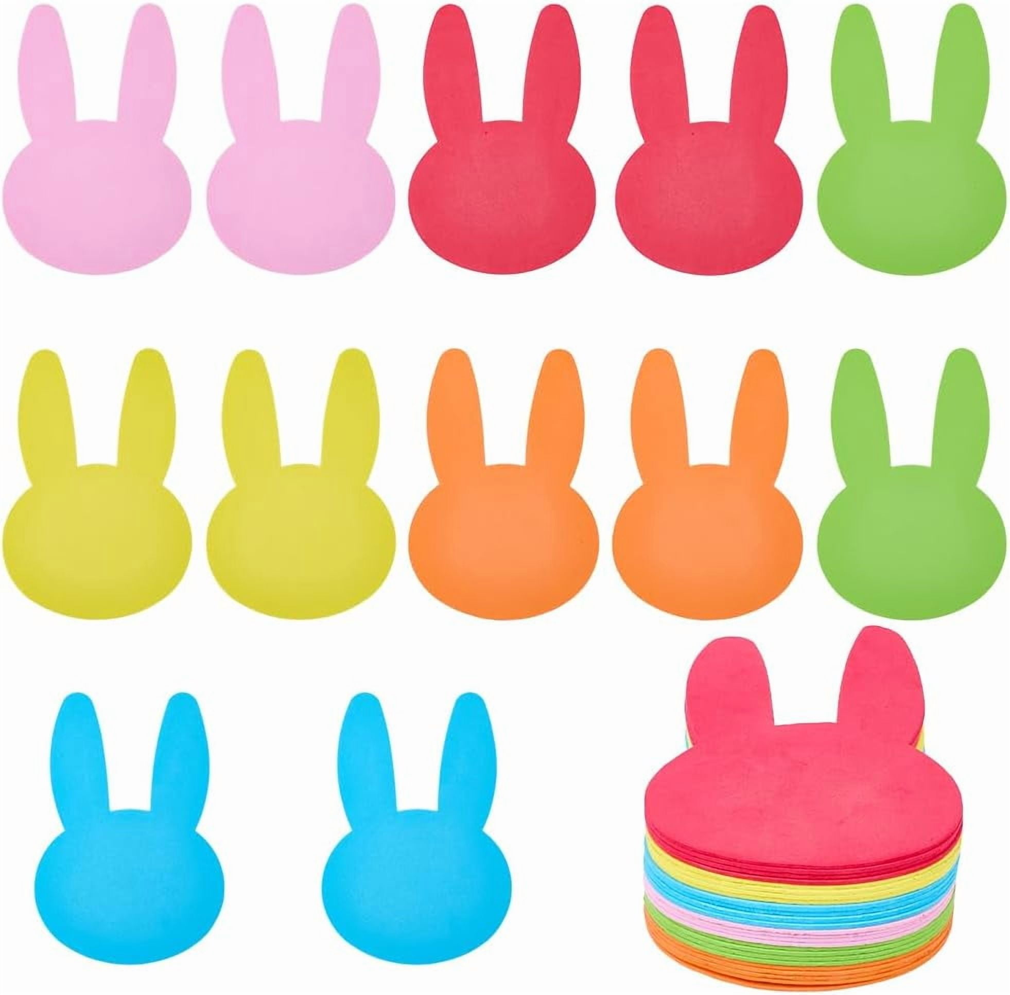 24Pcs Easter Rabbit Foam Cutouts Double Printed Spring Holiday Bunny ...