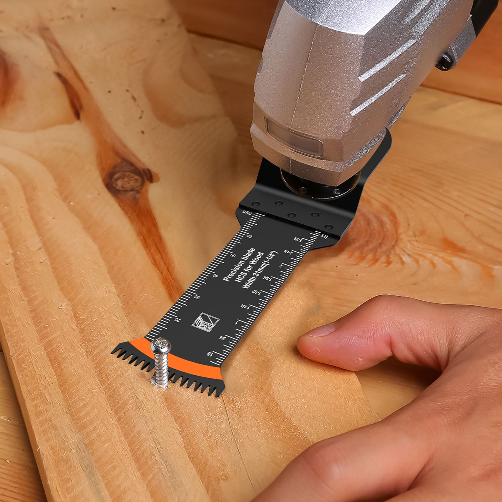 24Pcs Extra Long Oscillating Saw Blade Set Universal Bimetal ...