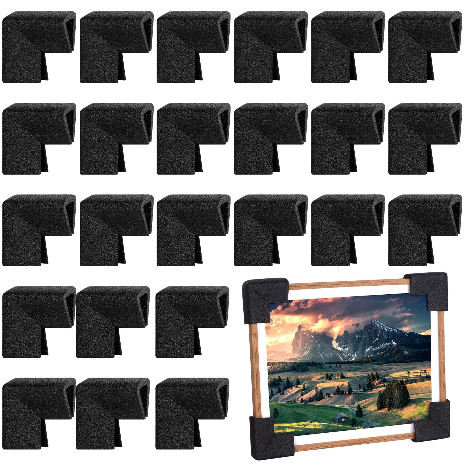 24Pcs Foam Corner Protectors for Moving Mirror TV Box Frame Edge ...