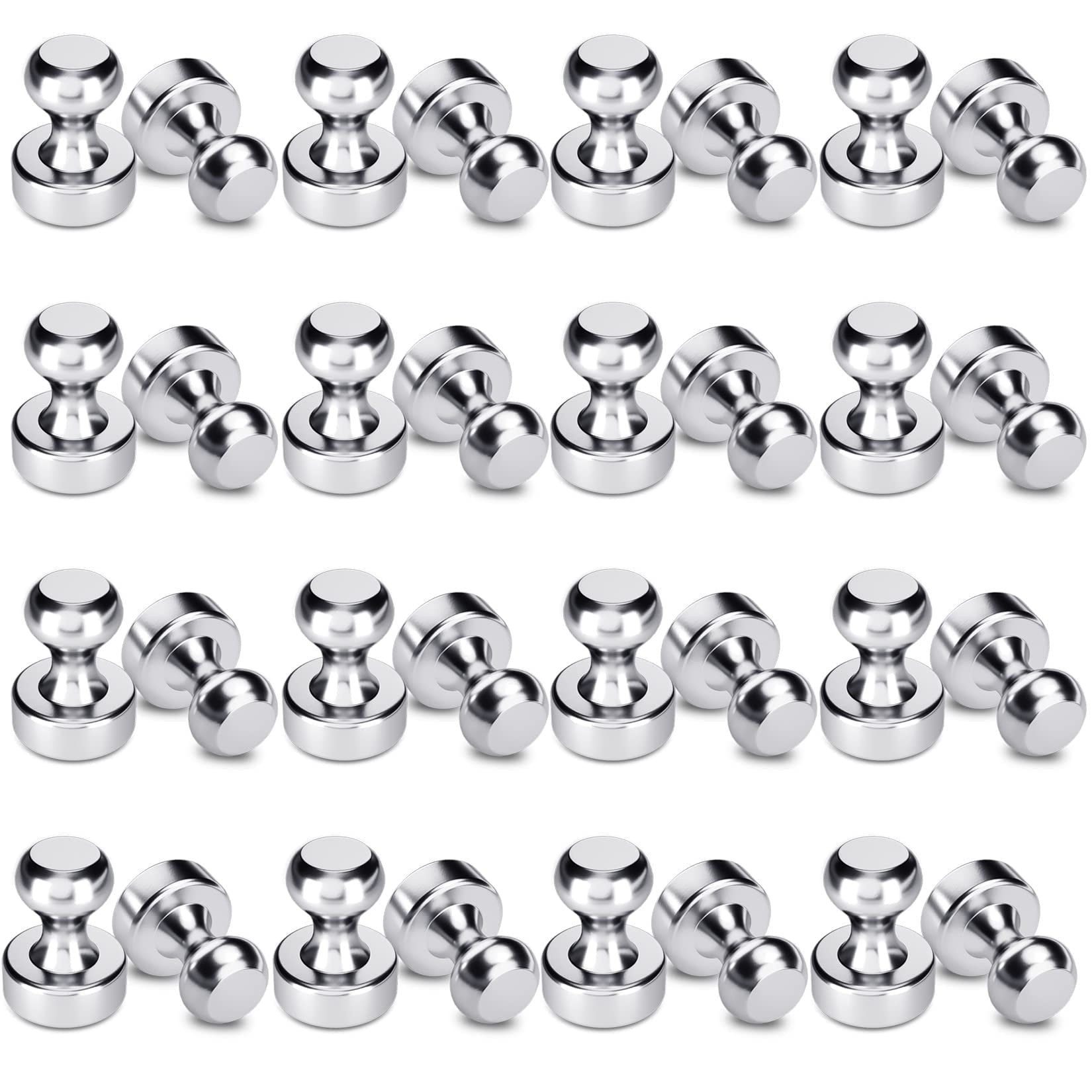 24Pcs Fridge Magnet Refrigerator Magnets Adults, Strong Metal Magnets ...
