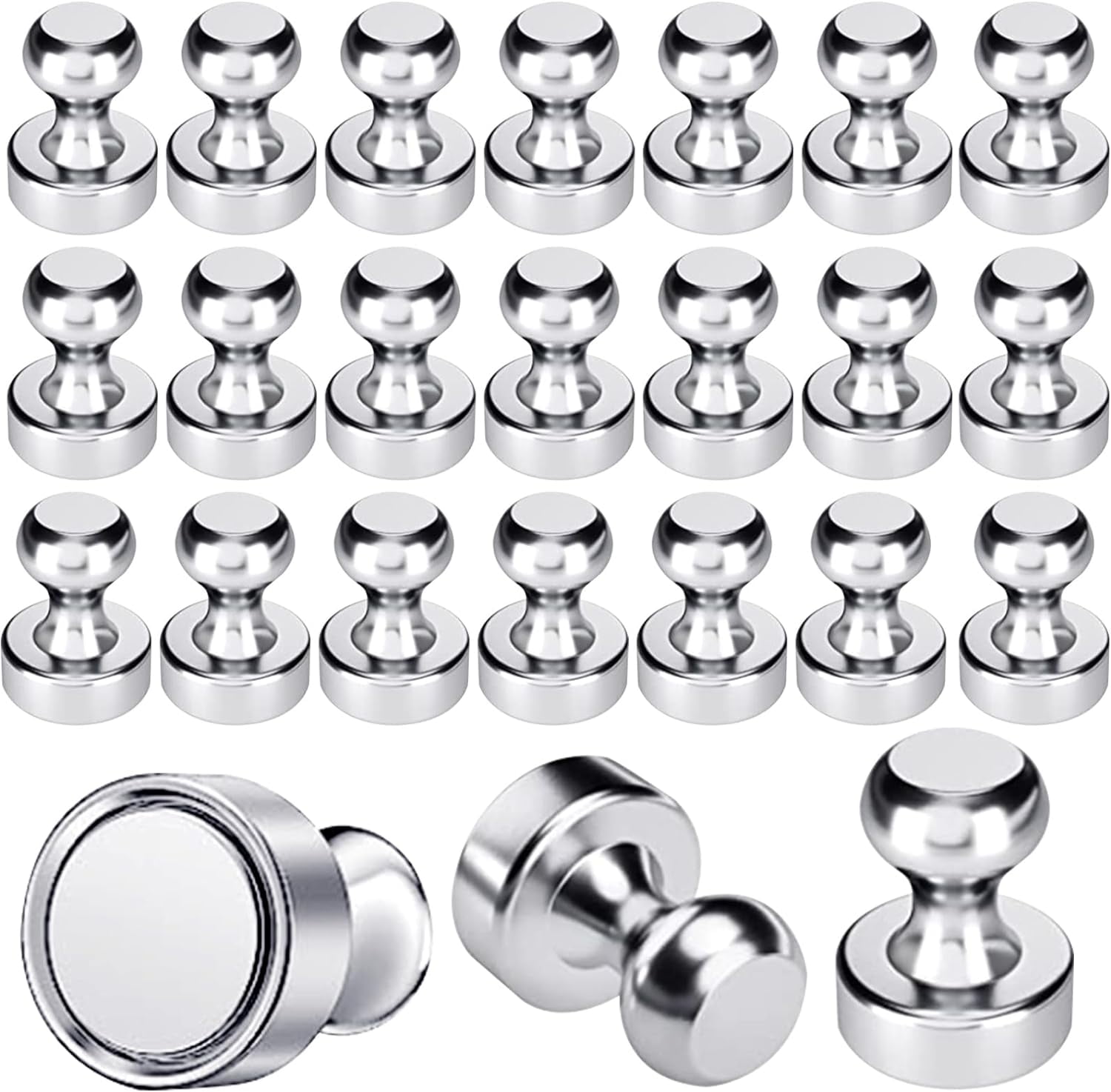 24Pcs Fridge Magnet Refrigerator Magnets for Whiteboard, Strong Magnets ...