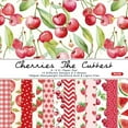 24Pcs Fruit Themed Scrapbook Paper 6 x 6in Cherry Strawberry Food ...