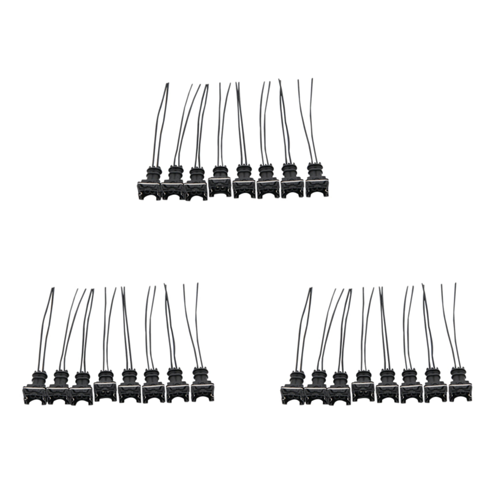 24Pcs Fuel Injector Connector Wiring Plugs Clips for EV1 OBD1 Pigtail ...